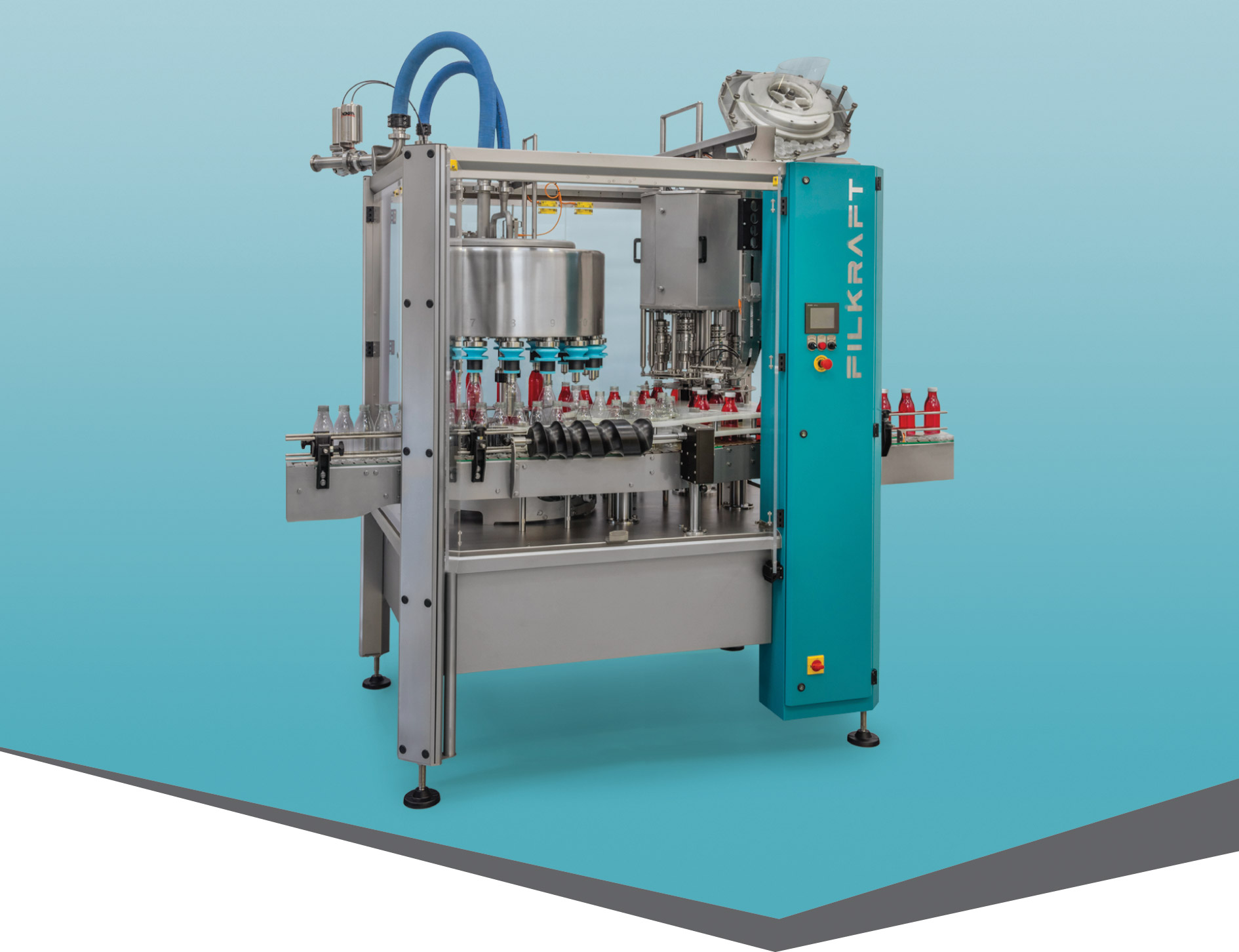 K200 Base Handling Filling & Capping Machine